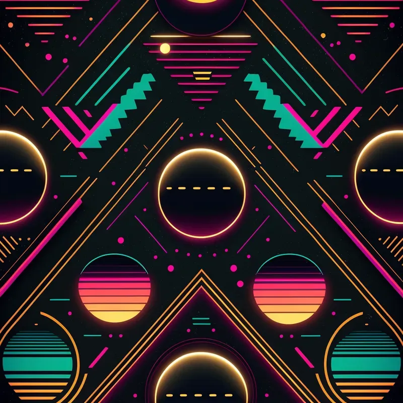 Epic Synthwave Patterns Midjourney Prompt | PromptBase