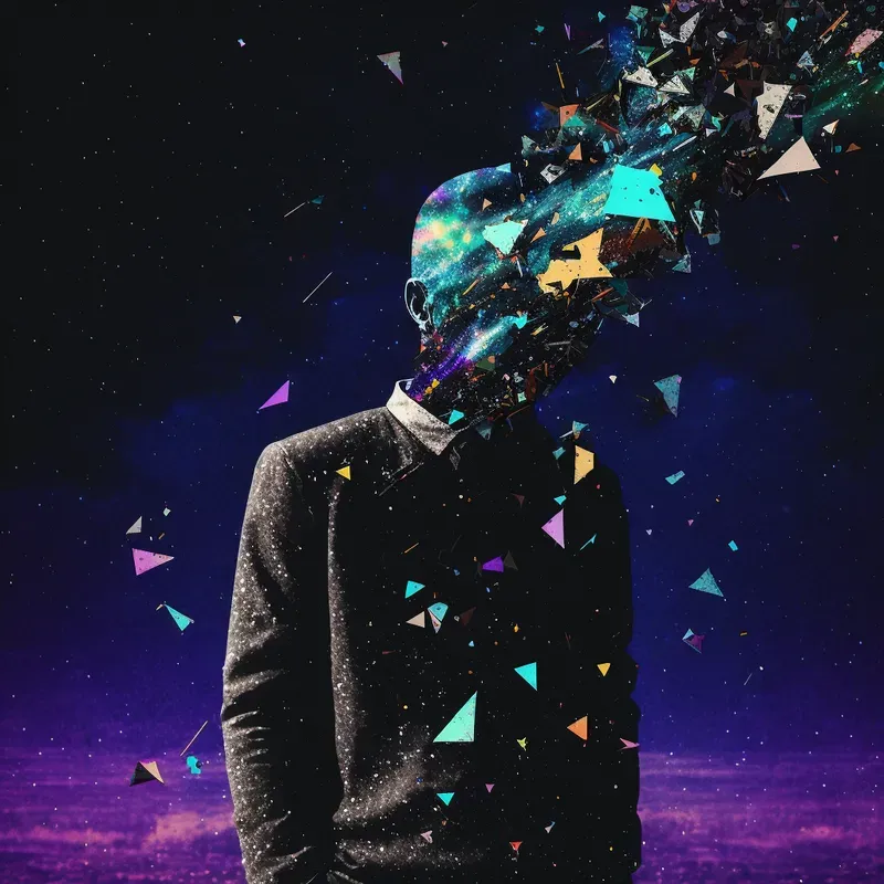 Glitch Collage Art Midjourney Prompt | PromptBase