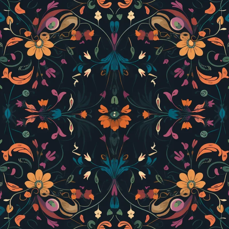 Fun Floral Patterns Midjourney Prompt | PromptBase
