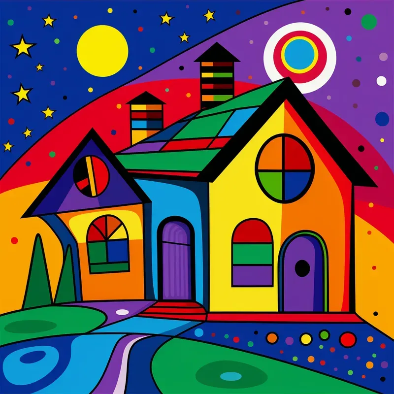 Fun And Colorful Art For Kids Midjourney Prompt | PromptBase