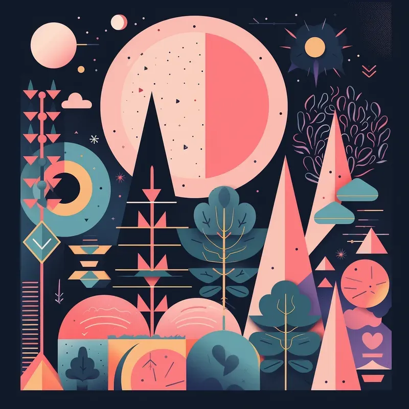 Whimsical Geometry Designs Midjourney Prompt | PromptBase