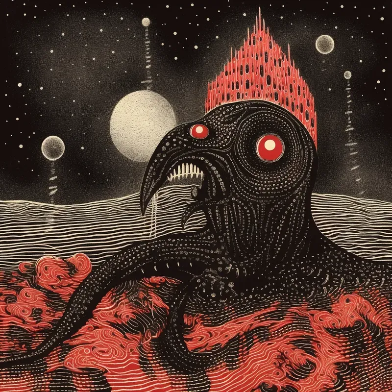 Creepy Gothic Horror Illustrations Midjourney Prompt | PromptBase