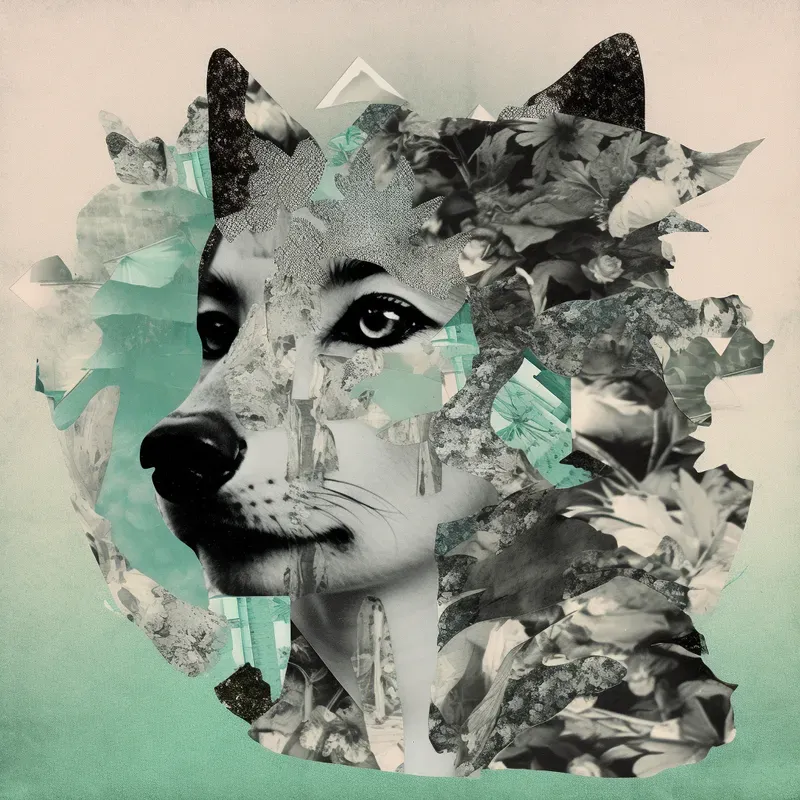 Weird Analog Collages Midjourney Prompt | PromptBase