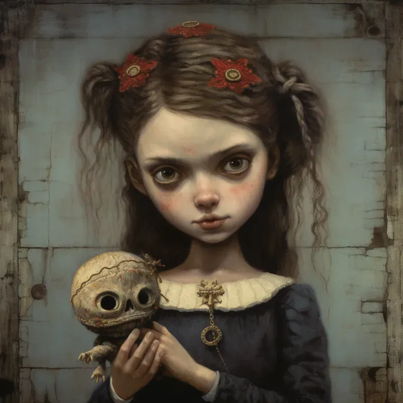 Vintage Surreal Macabre Art Midjourney Prompt | PromptBase