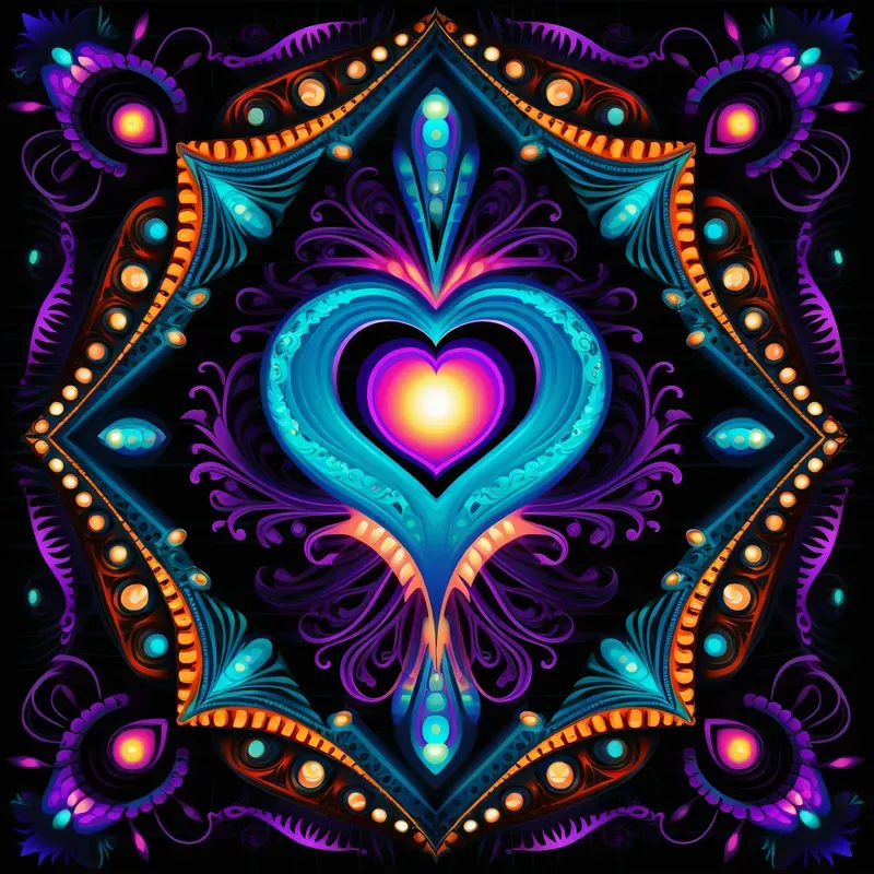 Funky Neon Shapes And Patterns Midjourney Prompt | PromptBase