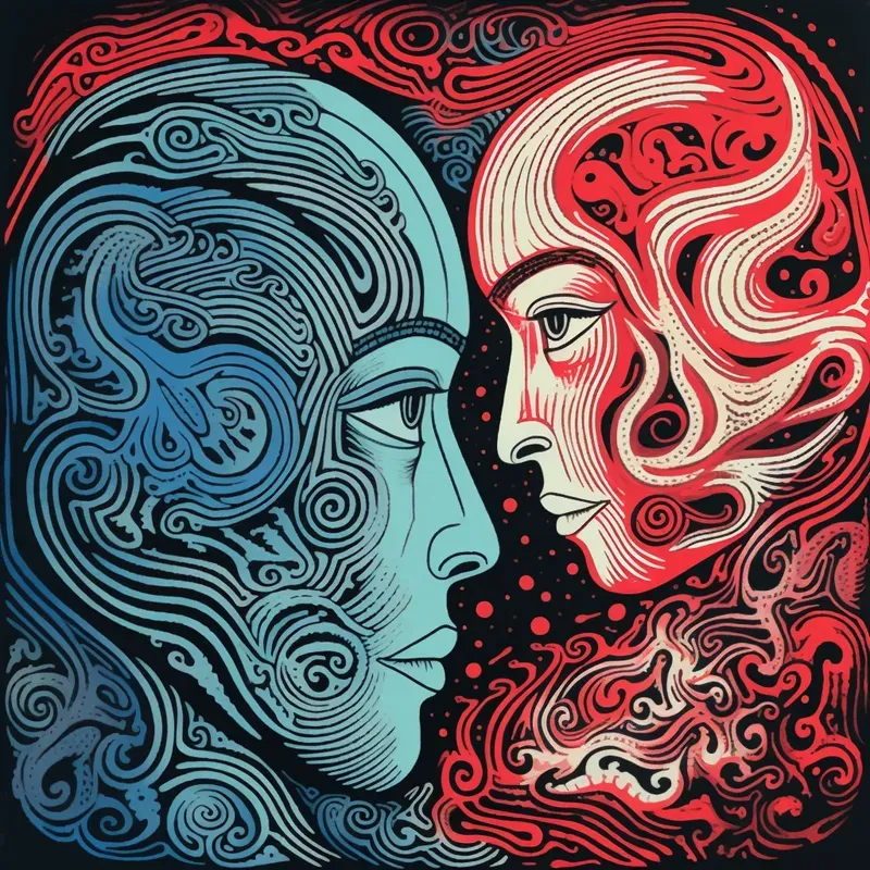 Creepy Surreal Linocuts Midjourney Prompt | PromptBase