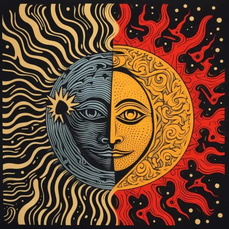 Creepy Surreal Linocuts Midjourney Prompt | PromptBase