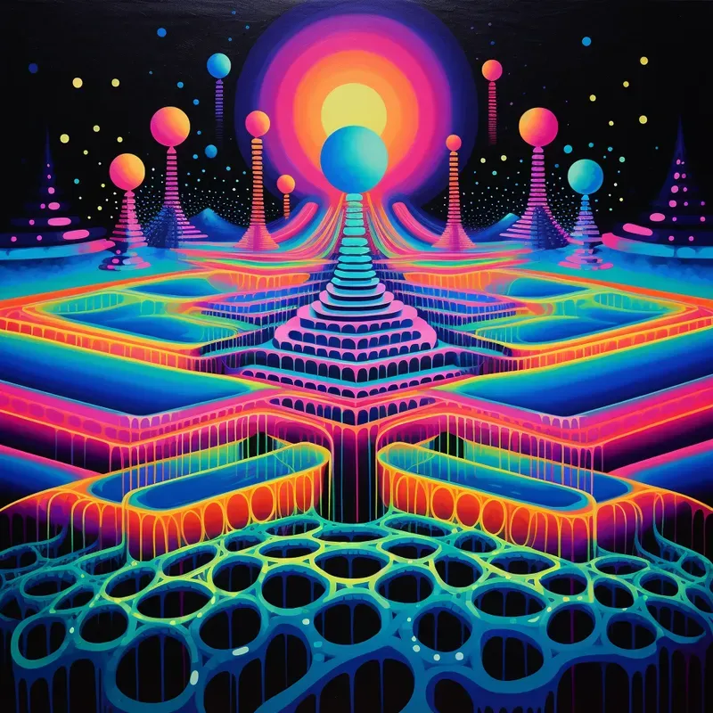 Super Trippy Wallpapers Midjourney Prompt | PromptBase