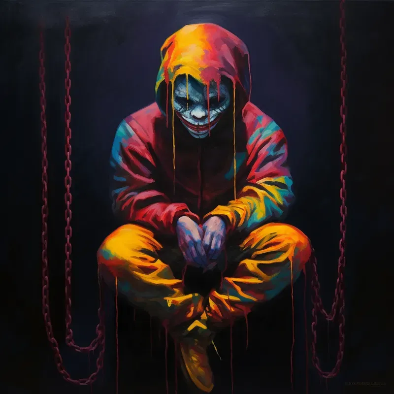 Neon Horror Stories Midjourney Prompt | PromptBase