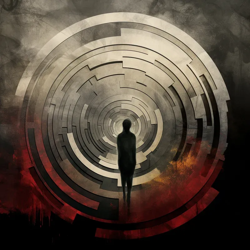 Dark Fibonacci Fine Art Midjourney Prompt | PromptBase