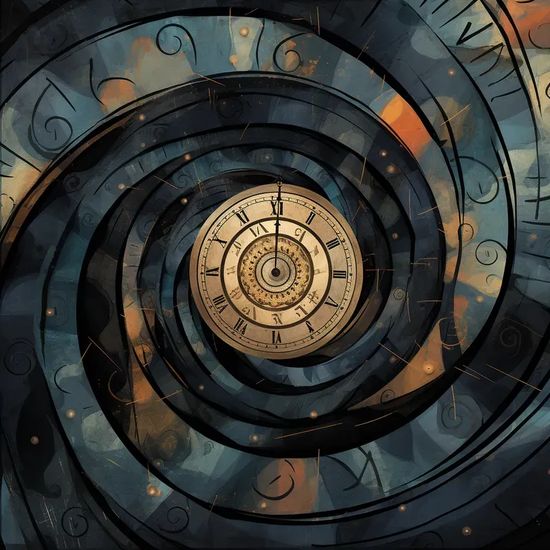 Dark Fibonacci Fine Art Midjourney Prompt | PromptBase