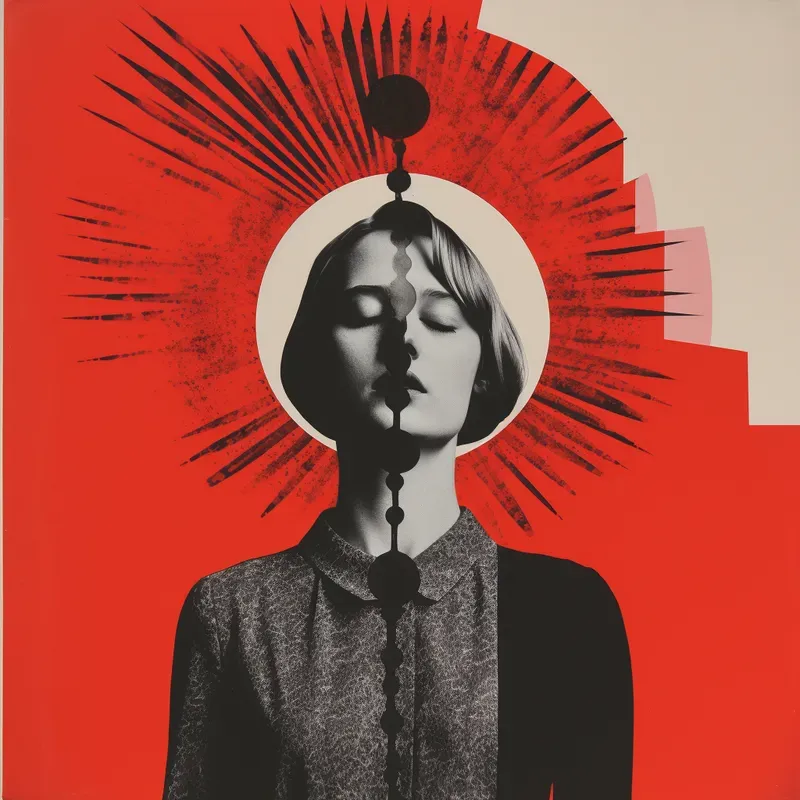 Creepy Cover Art Collages Midjourney Prompt | PromptBase