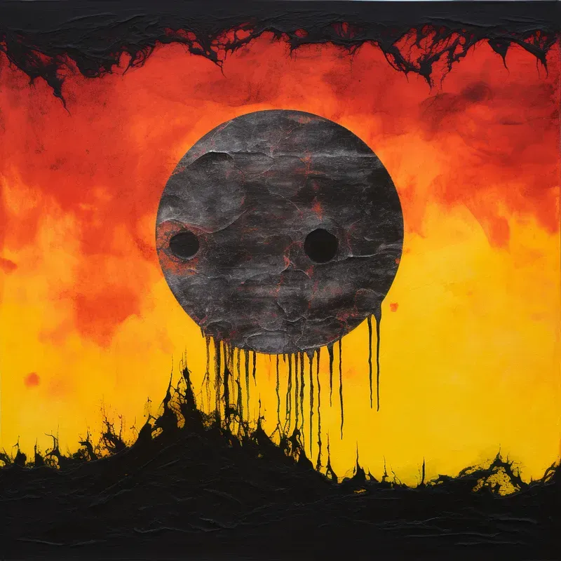 Creepy Abstract Artworks Midjourney Prompt | PromptBase