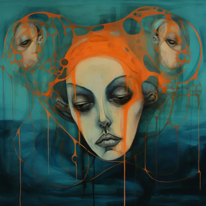 Messy Creepy Paintings Midjourney Prompt | PromptBase