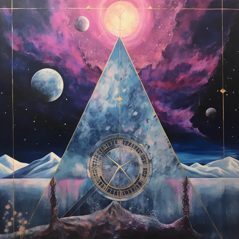 Cosmic Mystical Paintings Midjourney Prompt | PromptBase