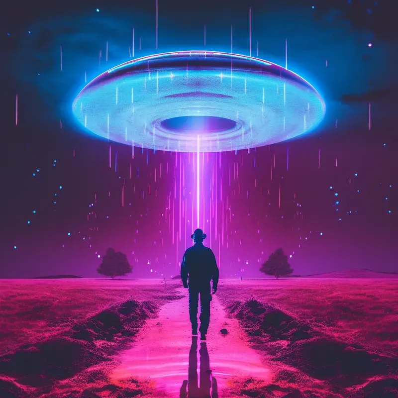 Striking Neon Cover Art Midjourney Prompt | PromptBase