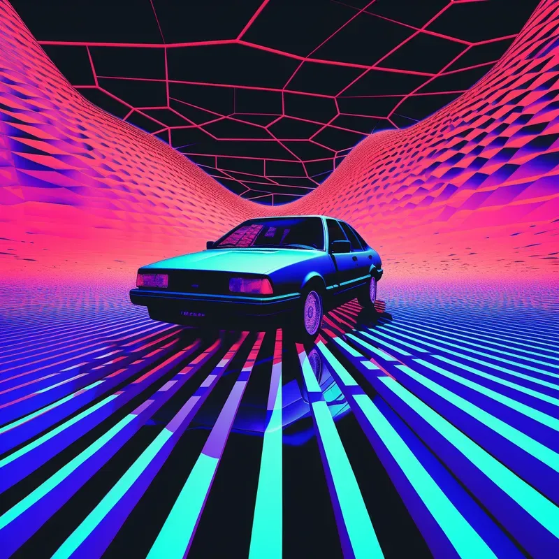 Striking Neon Cover Art Midjourney Prompt | PromptBase