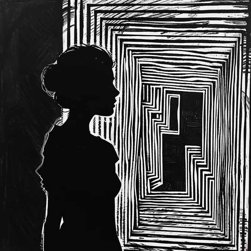 High Contrast Monochrome Doodles Midjourney Prompt | PromptBase