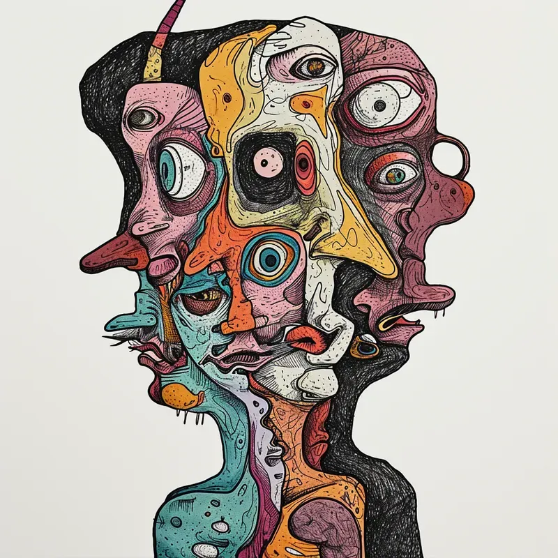 Weird Surreal Doodles Midjourney Prompt | PromptBase