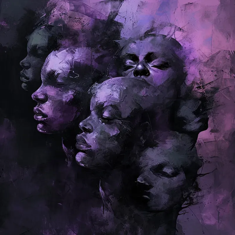 Surreal Purple Nightmares Midjourney Prompt | PromptBase