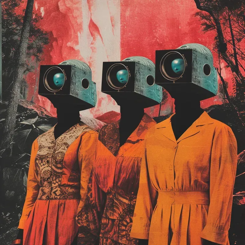 Weird Surreal Collages Midjourney Prompt | PromptBase