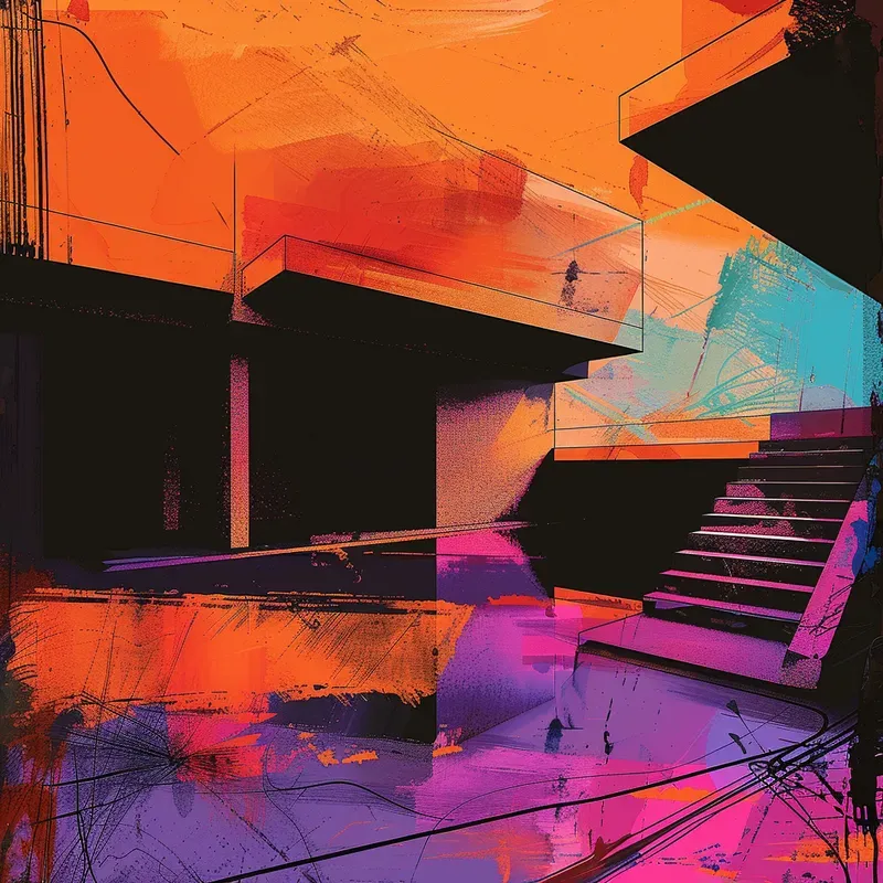 Dynamic Messy Paintings Midjourney Prompt | PromptBase