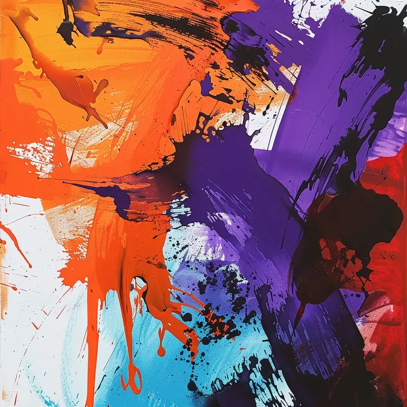 Dynamic Messy Paintings Midjourney Prompt | PromptBase