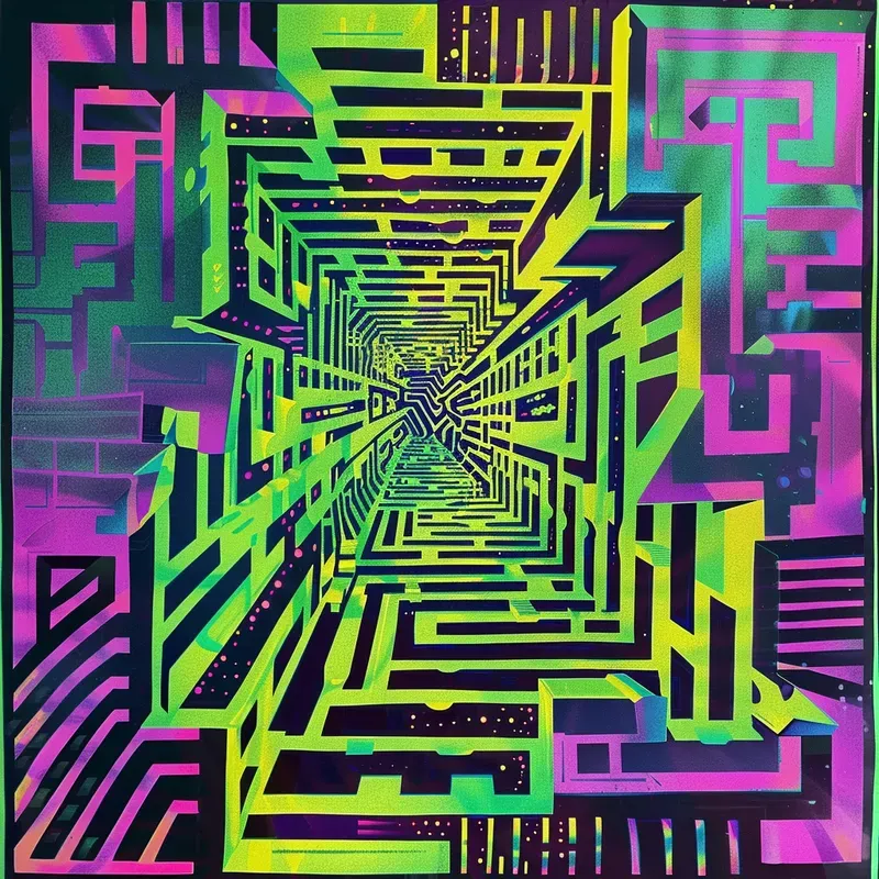 Psychedelic Hallucinations Art Midjourney Prompt | PromptBase