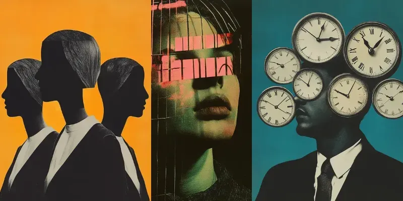 Weird Collage Posters Midjourney Prompt | PromptBase