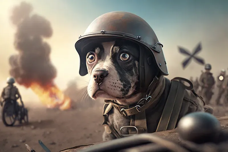 Brave Soldier Paws Midjourney Prompt | PromptBase