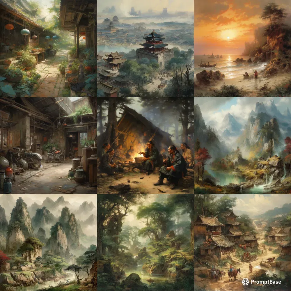 Vintage Old Style Painting Midjourney Prompt | PromptBase