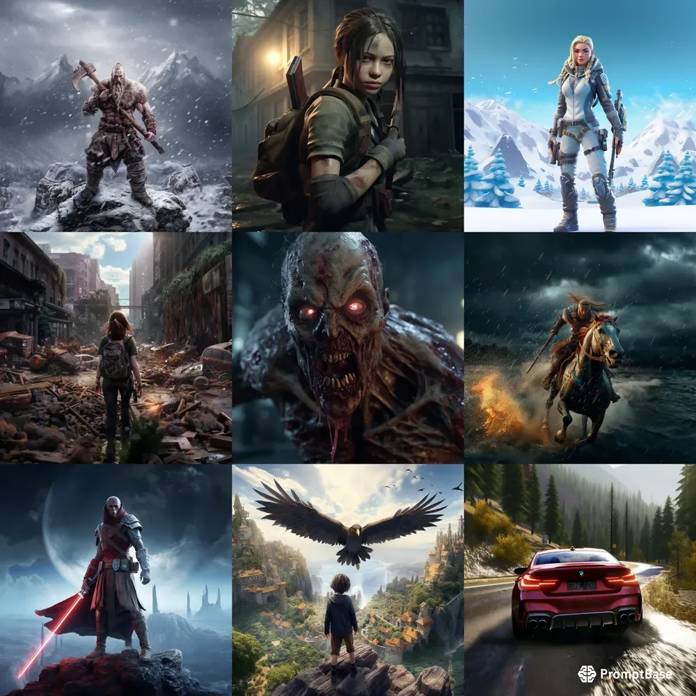 Ps5 Graphics Video Games Midjourney Prompt | PromptBase