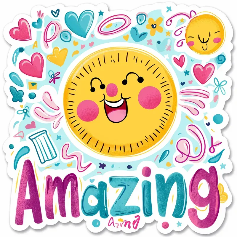 Personalized Smiley Face Reward Stickers Midjourney Prompt | PromptBase