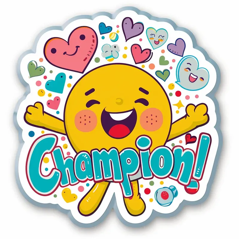 Personalized Smiley Face Reward Stickers Midjourney Prompt | PromptBase