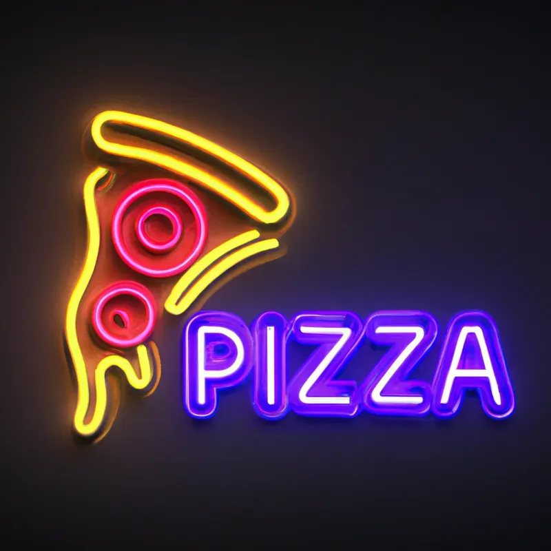 Vibrant Neon Light Art Logos DALL·E Prompt | PromptBase