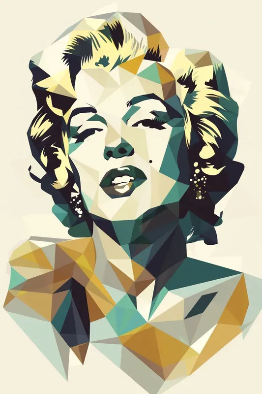 Geometric Head Portraits Of Any Figures Midjourney Prompt | PromptBase