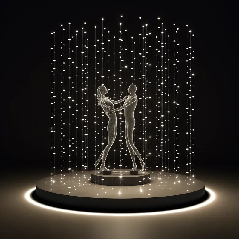 Tangled Light Sculptures Midjourney Prompt | PromptBase