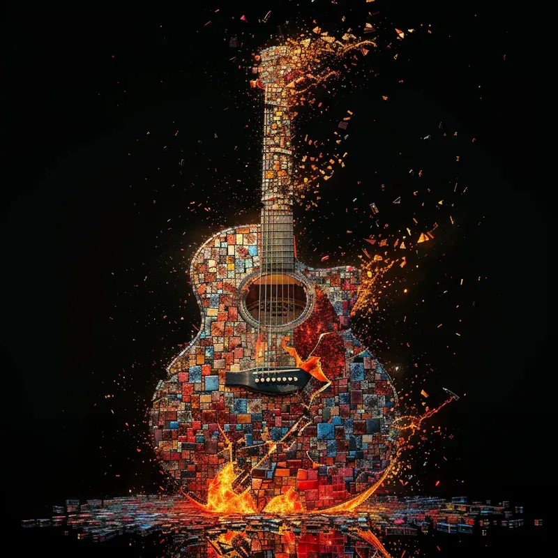 Exploding Mosaics Midjourney Prompt | PromptBase