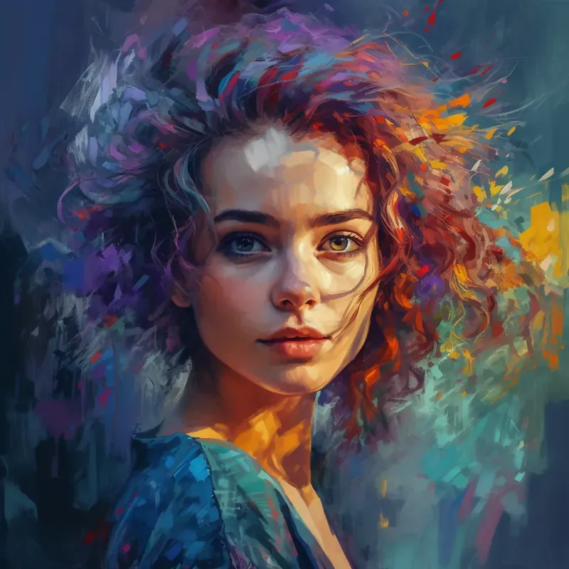 Art Model Oil Paintings Midjourney Prompt | PromptBase