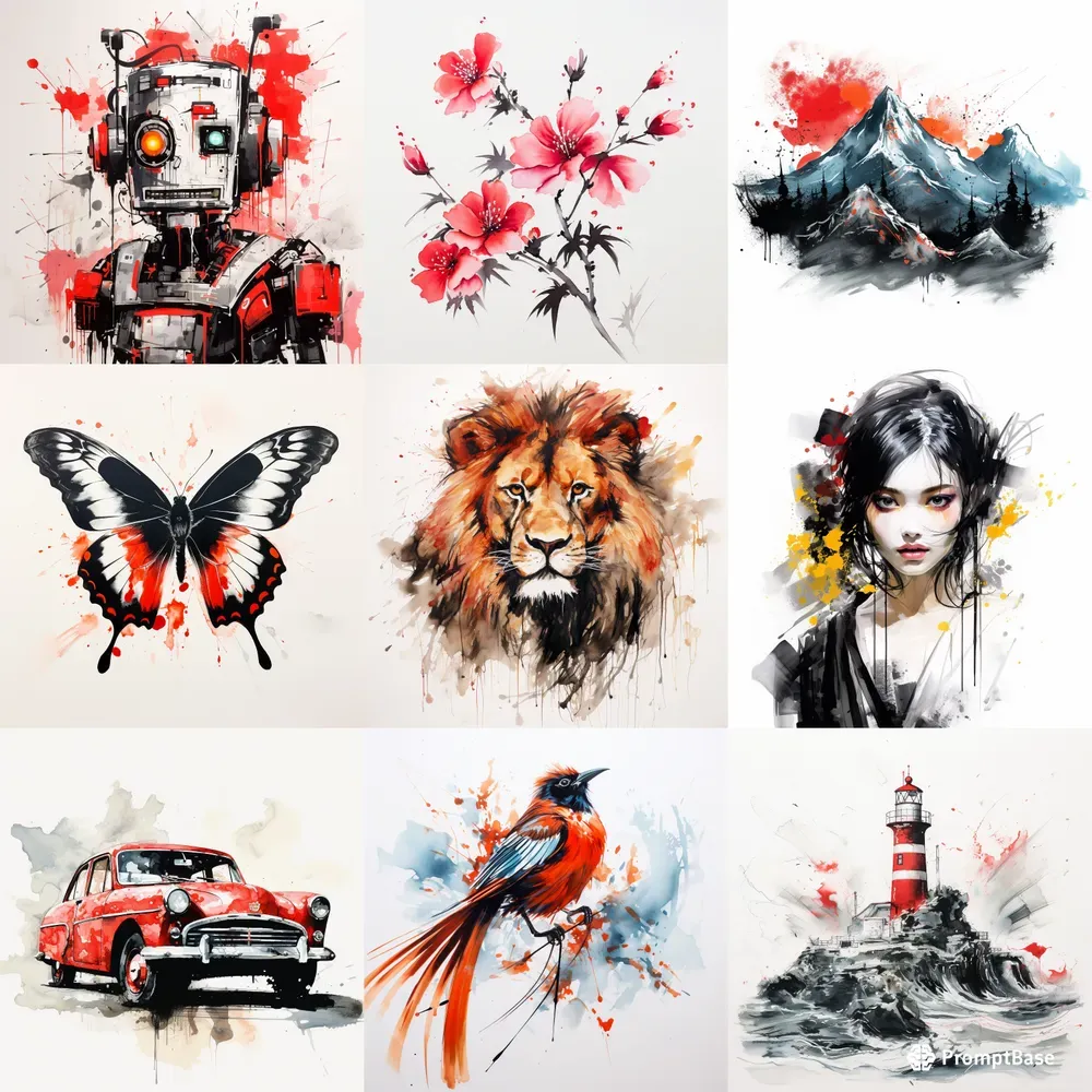 Chinese Ink Art Midjourney Prompt | PromptBase