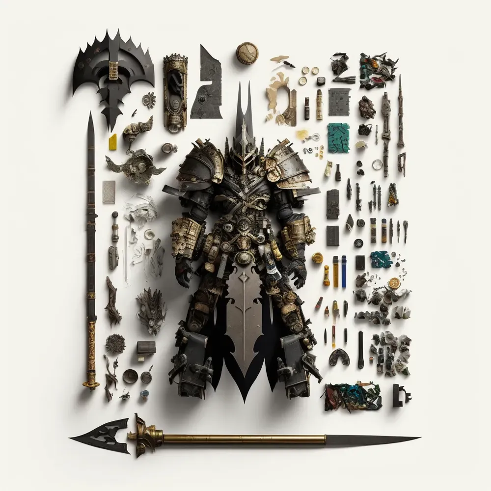 Warhammers Overhead Shots With Arrangements Midjourney Prompt | PromptBase