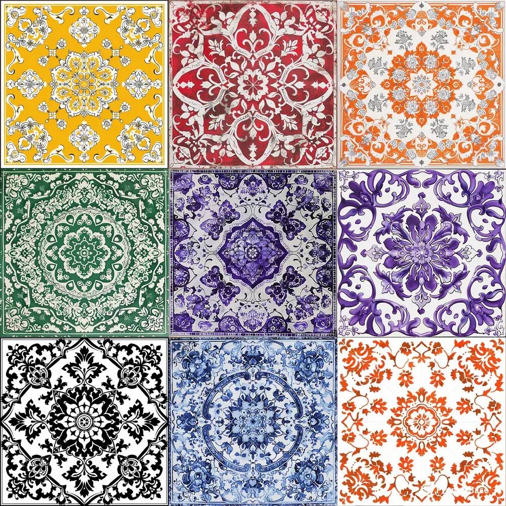 Persian Tile Designs Midjourney Prompt | PromptBase