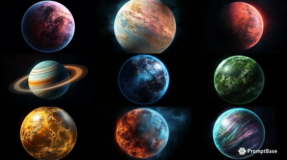 Hyper Realistic Planets Midjourney Prompt | PromptBase