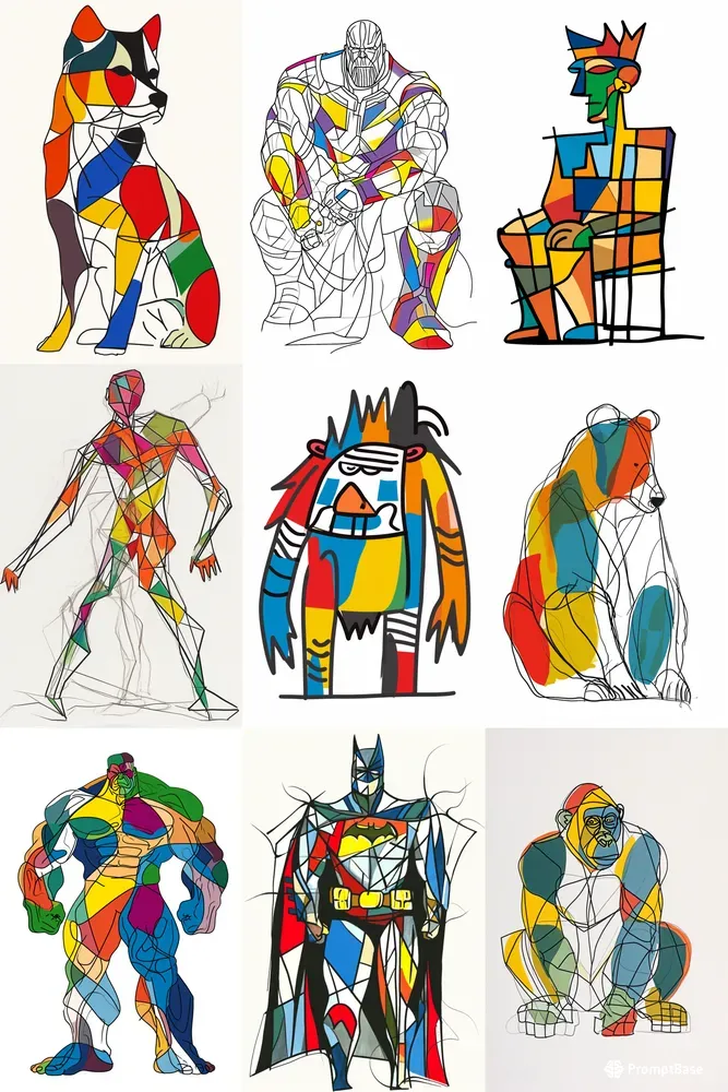 Picasso Drawings Midjourney Prompt | PromptBase