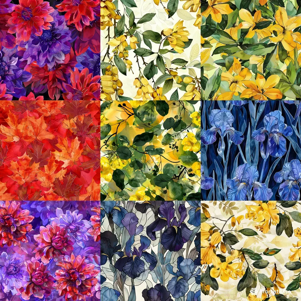 Watercolor Wonders Seamless Patterns Midjourney Prompt | PromptBase