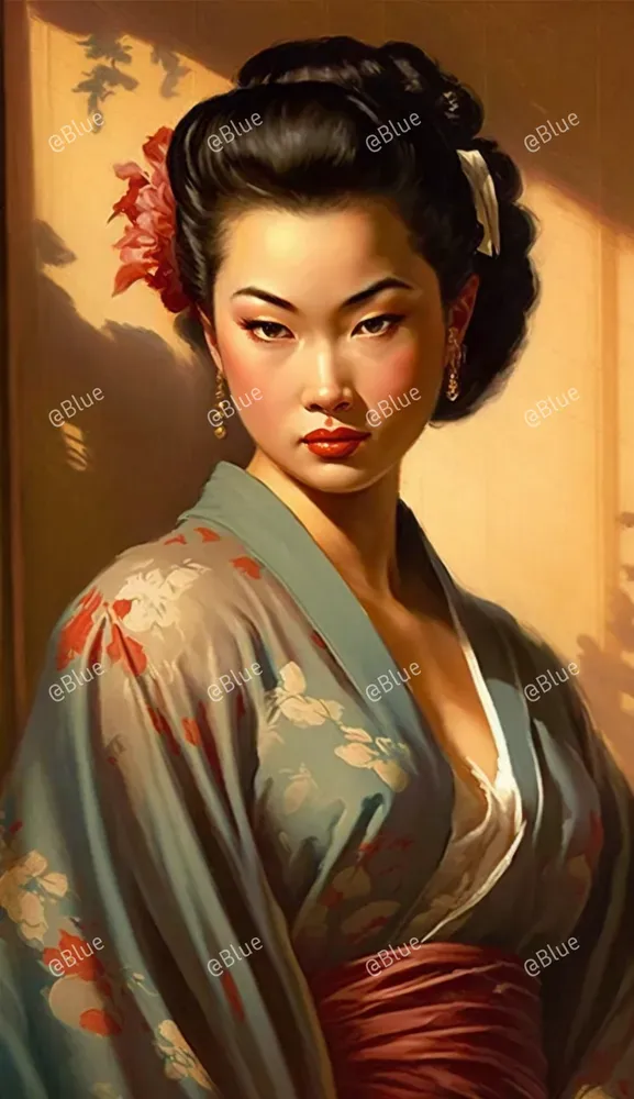 Stunning Vintage Pin-up Models Midjourney Prompt | PromptBase