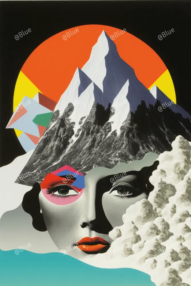 Japanese Pop-art Collage Posters Midjourney Prompt | PromptBase