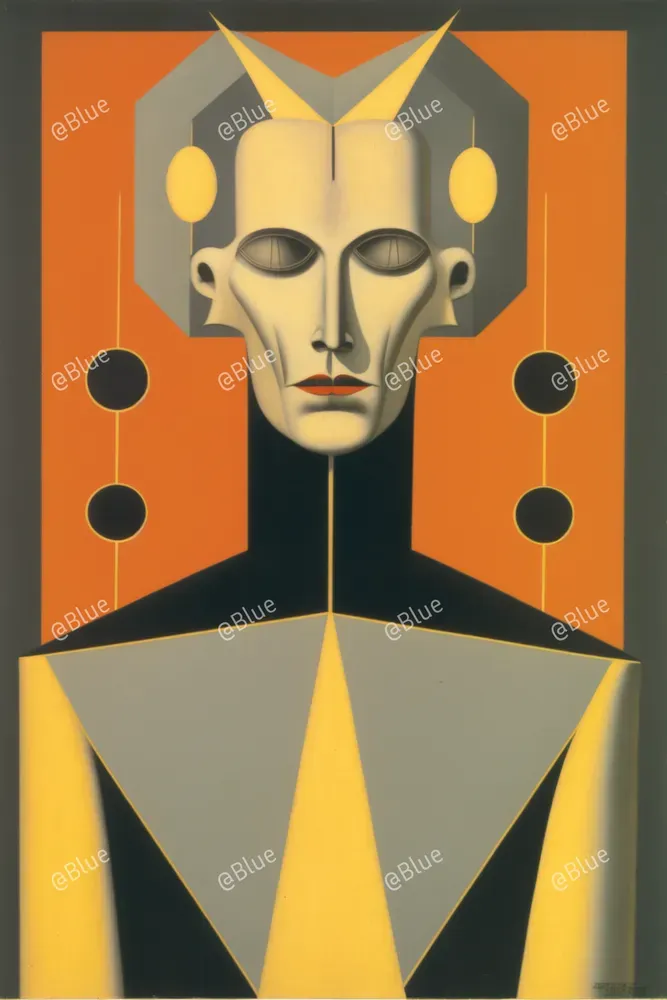 Stylized Modernist Abstract Human Forms Midjourney Prompt | PromptBase