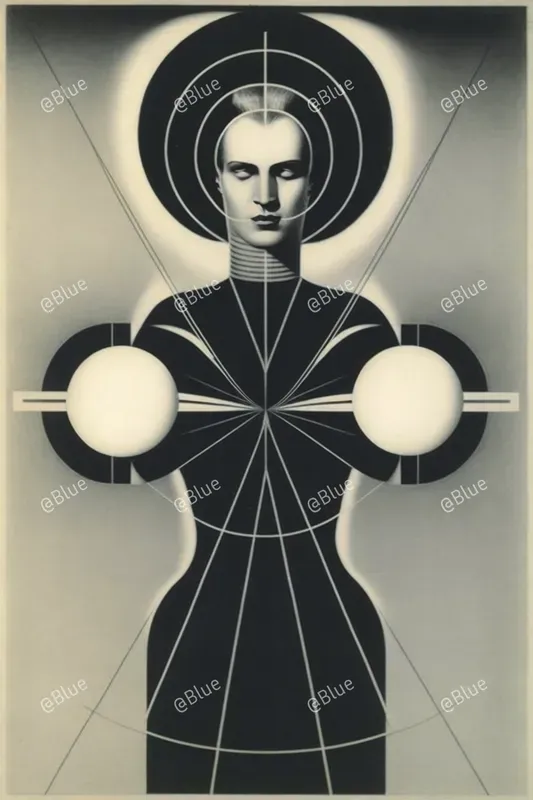Stylized Modernist Abstract Human Forms Midjourney Prompt | PromptBase