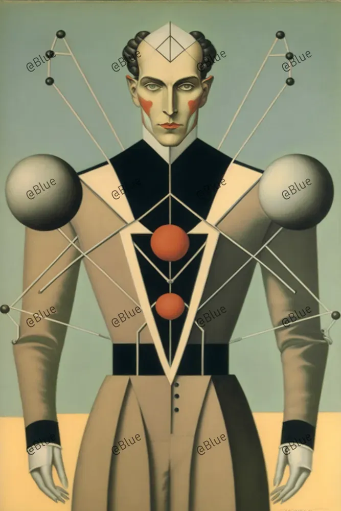 Stylized Modernist Abstract Human Forms Midjourney Prompt | PromptBase